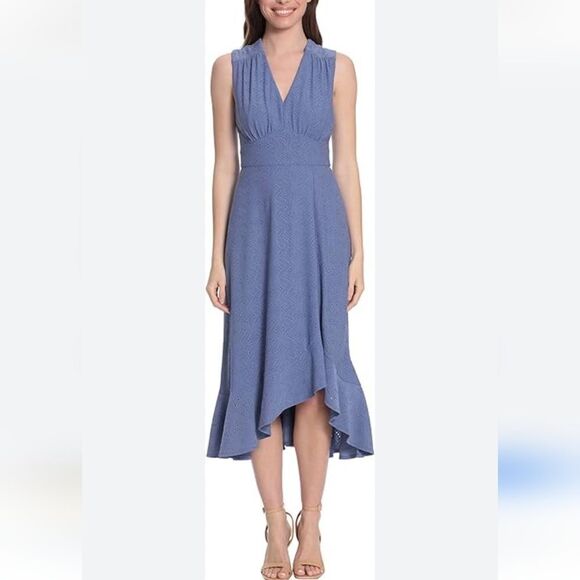 NorthStyle | Dresses | Northstyle Bluelace Ruffled Midi Dress Tomato ...